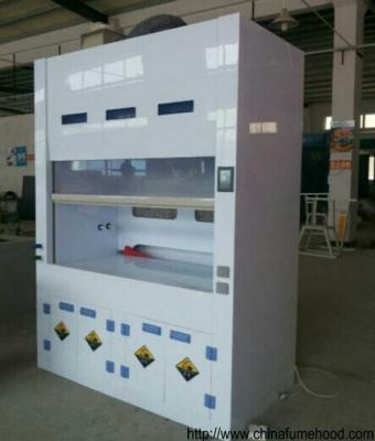 China School PP Fume Hood Laboratory Equipment, Lab Fume Cupboard With Faucet / Sink for sale