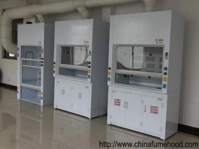 China Air Clean PP Fume Hood , 1200/1500/1800mm Acid Digestion Hood With 6