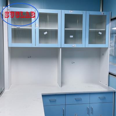 China Prático impermeável ácido do armário de parede da mobília do laboratório do hospital da prova for sale