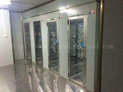 China High Speed Clean Air Shower Unit Single  / Double Door Intelligent Automatic Blowing for sale