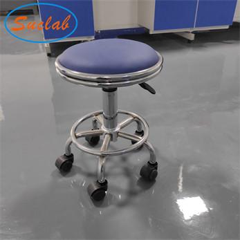 China Anti Corrosion Ergonomic Lab Stool With Wheels Multipurpose Durable for sale