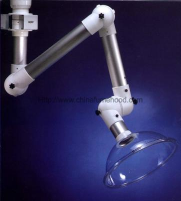 China Flexible Laboratory Fittings , Bench Mounted Fume Extraction Arms With PP Tubes for sale