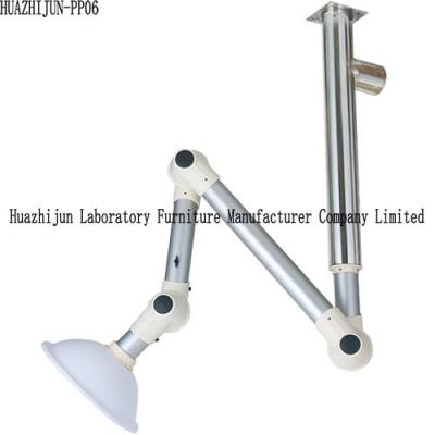 China Flex Tabletop Exhaust Welding Exhaust Arms 3 PP Joints Manual Flow Regulating for sale