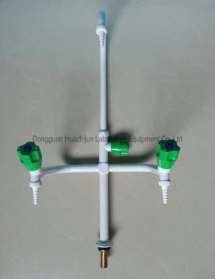 China Epoxy Coating Surface 3 Way Tap For Laboratory Sink Alkali / Acid Resistant for sale