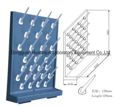 China Cara PP de Pegboard de la prueba ácida del equipo de laboratorio de ciencia la sola gotea el estante en venta