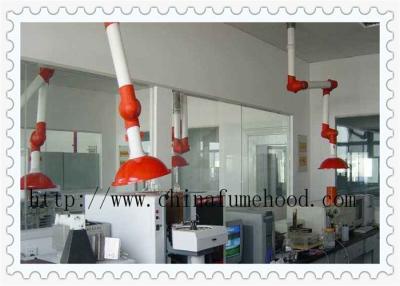 China Acid Resistant Lab Fittings Ceiling Mounted PP Fume Extractor for sale