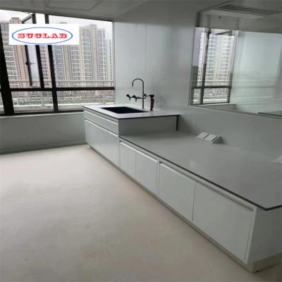 China White Lab Workbench - 2 Compartments for Versatile Applications for sale