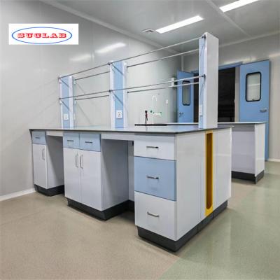 China White Lab Workbench - 2 Compartments for Versatile Applications for sale