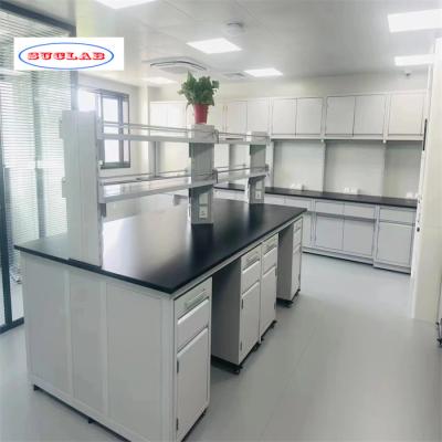 China Banco de laboratório de química padrão com desenho e número de portas conforme especificado à venda