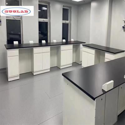 China Custom Chemistry Lab Bench Cupboards Racks and Rails Designed as Specified for sale