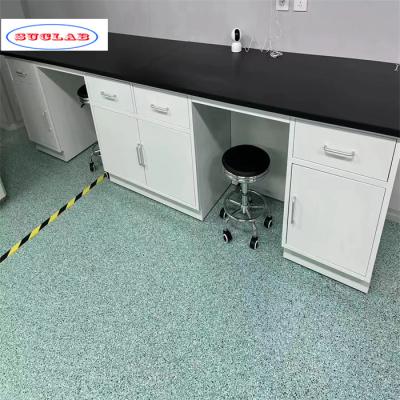 China Ergonomic Chemistry Lab Bench designed with As Drawing Cupboards Drawers and Racks for sale