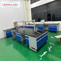 China Chemistry Lab Workbench with Drawing Specifications Handles Hooks Lights for sale