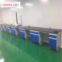 China Chemistry Lab Workbench with Drawing Specifications Handles Hooks Lights for sale