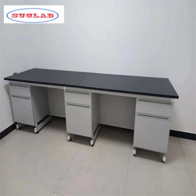 China Customized Made madeNumber of Shelves Chemistry Lab Workbench with As Drawing PP for sale