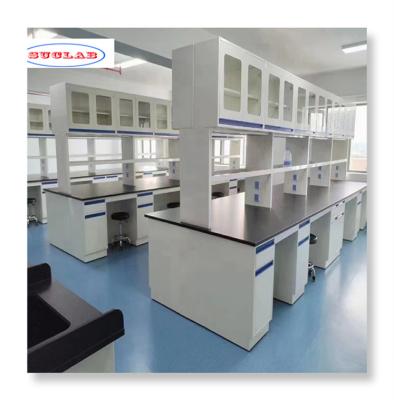 China Customized Modern Design Color Chemistry Laboratory Furniture Lab Workbench Manufacturersin Blue Color for sale