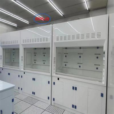 China Horizontal Structure Chemical Fume Hood Laboratory Fume Cupboard With Scrubber - Efficient LED Lighting for sale