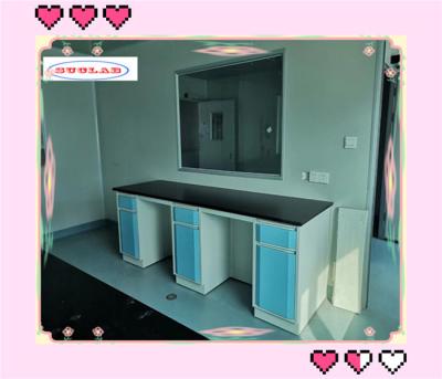 China Foldable Lab Caseworks Durable Reagent Racks With Adjustable Glass Shelf In 40*60*100mm Frame for sale