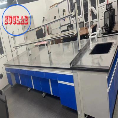 China Fireproof Laboratory Tables With Chemical Resistant Laminate Phenolic Resin Work Surface DTC105 DEG Hinges for sale