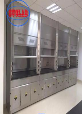 Cina Protezione dei lavoratori di laboratorio Cappuccio di fumo a condotto bianco Sistema di armadi di fumo di laboratorio con scarico a condotto in vendita