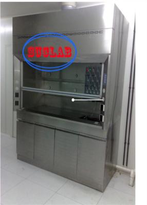 China Manual Control Method Ducted Lab Fume Hood  Easy to Audible And Visual Alarms for sale