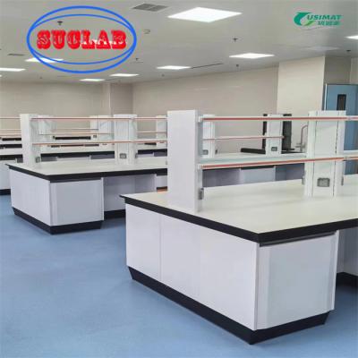 China Integrated Steel Chemistry Lab Furniture With Cabinets Modern Design Easy Installation / Storage Function for sale