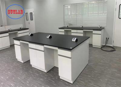 China Full Steel Chemistry Laboratory Bench Laboratory Casework Hong Kong con el fregadero Pp y el sistema de ferrocarril silencioso en venta