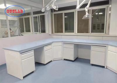 China Full Steel Chemistry Laboratory Bench Laboratory Casework Hong Kong con el fregadero Pp y el sistema de ferrocarril silencioso en venta