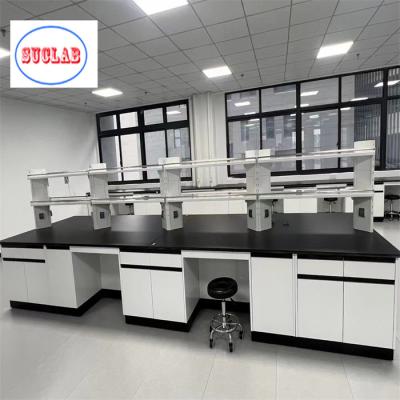 Chine Laboratoire de chimie Bureau de travail de laboratoire Casework Hong Kong avec une table de travail en résine phénolique à vendre