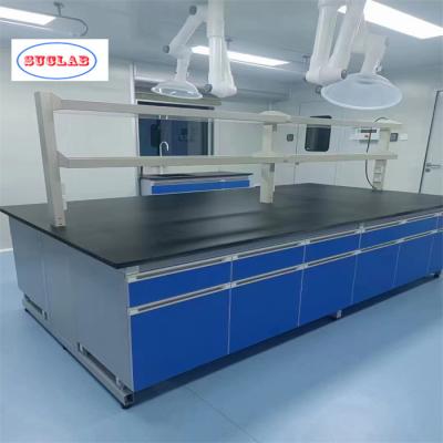 China Chemistry Lab Workbench Steel Wood Lab Furniture PP Materials And Multiple Cabinets For Your Lab Needs for sale
