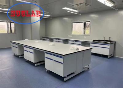 China DTC105 DEG Hinged Chemistry Lab Equipment Workbench Fire Protection And Multiple Resin Worktops for sale