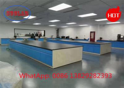 中国 Safety Steel Structure Phenolic Resin Chemistry Laboratory Workbench with DTC105 DEG Hinges 販売のため