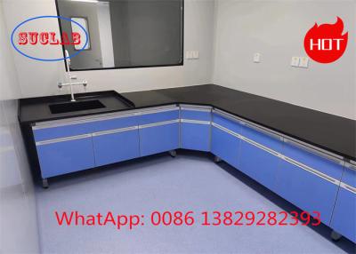 中国 Wood Chemistry Lab Workbenches with Storage And  Fire resistant Chemical resistant Multiple Cabinets 販売のため