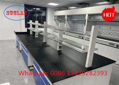 中国 C frame Chemical Resistant Lab Benches Price for High Performance Workstations with Safety Hinges 販売のため