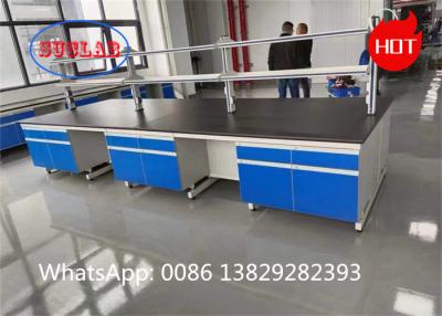 China Tough Chemical Resistant Chemistry Lab Workbench Laboratory Workbench for School Chemistry Lab with Multiple Cabinets for sale