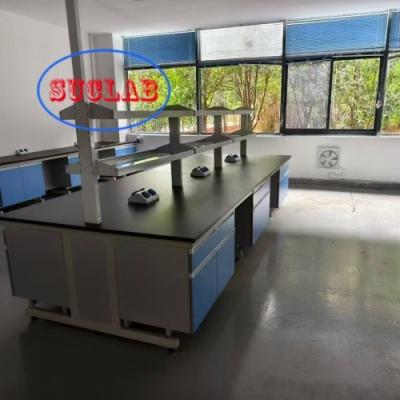 China Some Assembly Required Wood Chemistry Lab Workbench Suppliers with C-Frame Frame and Wood Materials for sale