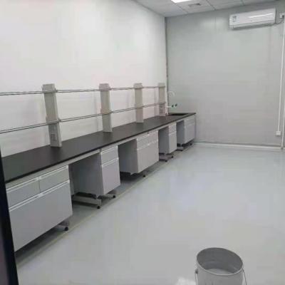 China Phenolic Resin Or Epoxy Resin Worktop Chemistry Lab Workbench  Design with Some Assembly Required DTC105 DEG Hinges for sale