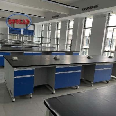 China Wooden Lab Workbench with Shelves Made in for a Functional and Well-Designed Workspace for sale