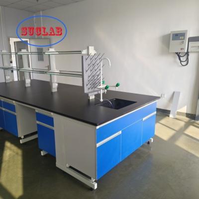 Cina Fabriche di banchi di laboratorio di chimica rettangolare per l'acciaio ospedaliero Legno/304 acciaio inossidabile/disegno personalizzato in vendita