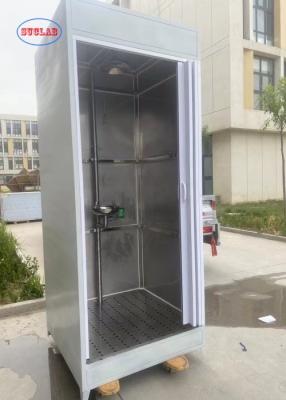 China 1.2 Pounds Weight  Emergency Shower Cabin Manufacturers with Screw Mount Installation and 90 Degrees Swing Ceramic Headwork for sale
