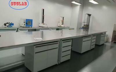 중국 내구성 화학 실험실 작업 벤치 커스터마이징 가능한 차원 및 철강 힌지 공장 판매용