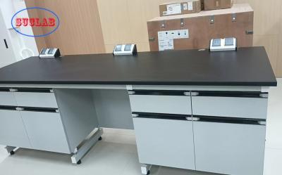 중국 내구성 화학 실험실 작업 벤치 커스터마이징 가능한 차원 및 철강 힌지 공장 판매용