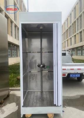 China Industrial Grade Enclosed Safety Shower with OSHA Certification and Pull Handle or Push Plate for sale