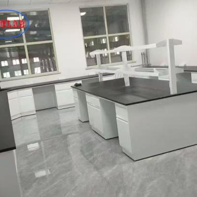 China Customs Phenolic Resin Countertop Chemistry Lab Benches with Drawers for Materials Test Laboratory for sale