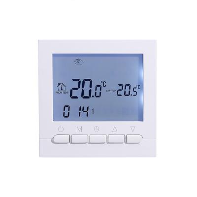 China Linkage Water Floor Heating Thermostat 7 Days Week Programming Thermostat for sale