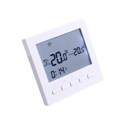 China Linkage Water Floor Heating Thermostat 7 Days Week Programming Thermostat for sale