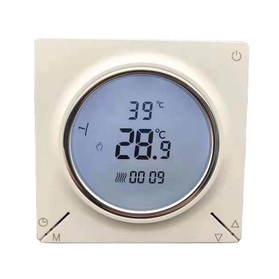 China Antifreeze Round Thermostat Water Warmer Digital Display Thermostat For Gas Boiler for sale