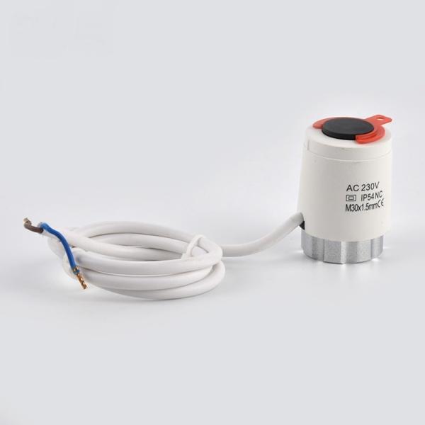 Quality Thermal Actuator Wax Valve 230V Head Actuator Floor Heating Systems for sale