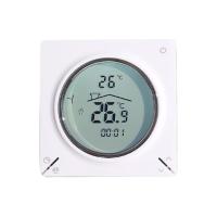 China Seven Day Weekly Programming Thermostat Circular Screen Heated Floor Controller for sale