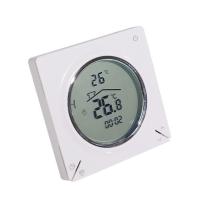 China Seven Day Weekly Programming Thermostat Circular Screen Heated Floor Controller for sale