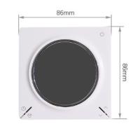 China Seven Day Weekly Programming Thermostat Circular Screen Heated Floor Controller for sale